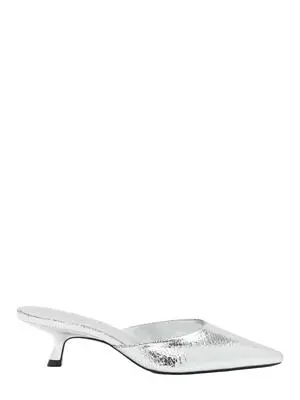 REFORMATION Wilda Kitten Mule - Silver