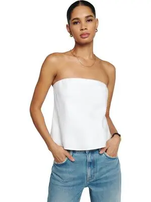 REFORMATION Spritz Linen Top