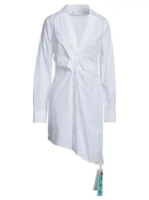 OFF-WHITE™ Mini Shirt Dress - White