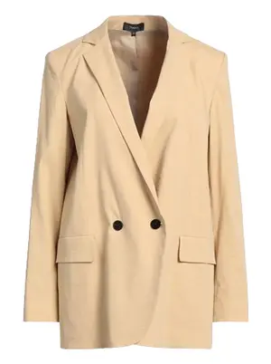Theory THEORY Double-Breasted Blazer Sand