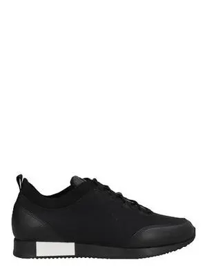 Paul & Shark Sneakers In Polyester And Bovine Leather - Black