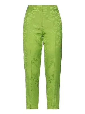 8PM 8PM Leopard-Print Straight-Leg Pants Green