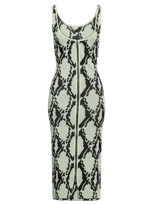 Just Cavalli Midi Dress Light Green