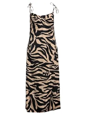 OFF-WHITE™ OFF-WHITE™ Zebra Print Maxi Dress