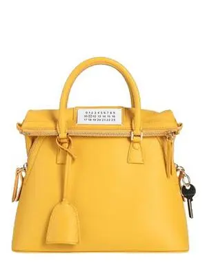 MAISON MARGIELA Handbag In Calfskin - Yellow