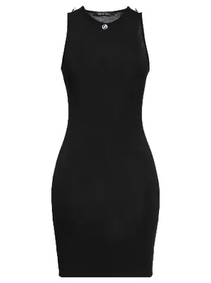 ODI ET AMO Mini Cotton Bodycon Dress - Black