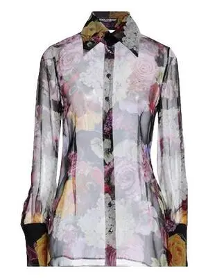 DOLCE & GABBANA Floral Print Silk Shirt