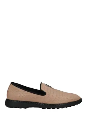 GIUSEPPE ZANOTTI Leather Loafers - Beige