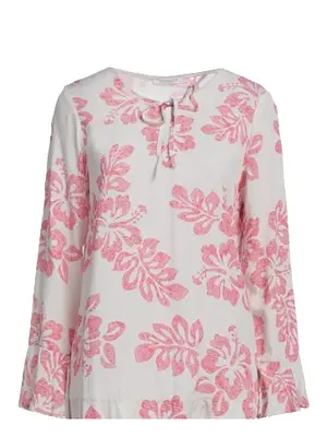 BELLWOOD Bohemian Floral-print Blouse - Magenta