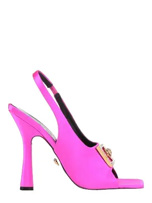 Versace Sandals With Rhinestone Embellishment Pink
