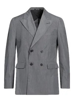 Dunhill Wool And Mulberry Silk Blazer - Grey