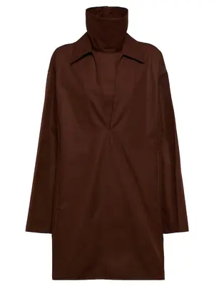 JIL SANDER Layered Minidress - Brown