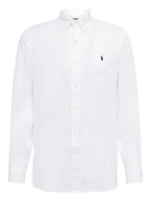 Polo Ralph Lauren Embroidered Linen Shirt - White