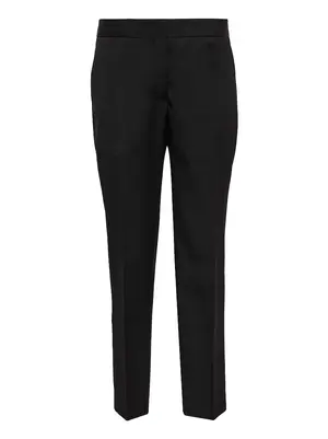 JIL SANDER Tailored Straight Wool Pants - Black