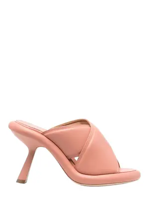 VIC MATIE 105mm Crossover-strap Sandals - Pink