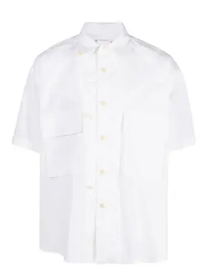 Sacai Flap-pockets Short-sleeved Shirt - White