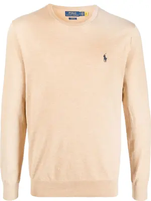 Polo Ralph Lauren Pony Motif Jumper - Neutrals