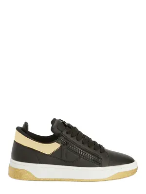GIUSEPPE ZANOTTI Double-zip Low-top Sneakers - Black
