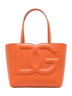 Dolce & Gabbana Small Dg Logo Tote Bag - Orange