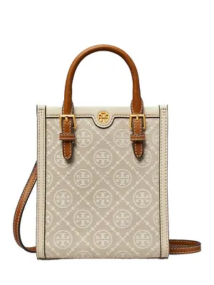 Tory Burch Tory Burch T Monogram Mini Tote Bag Ivory