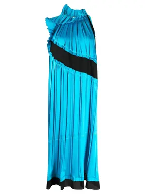 3.1 Phillip Lim Fully-pleated Midi Dress - Blue