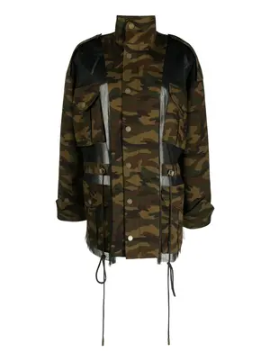 Monse Deconstructed Camouflage Jacket - Black