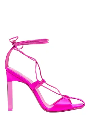 Attico Adele 105mm Sandals - Pink