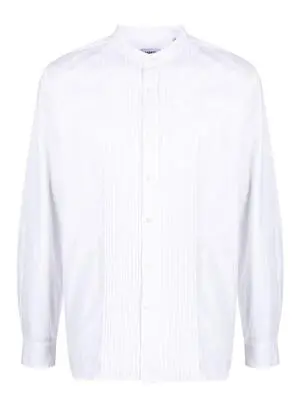 Aspesi Pintuck-detail Long-sleeved Shirt - White