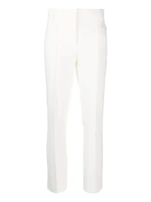 Fabiana Filippi Slim-cut Cropped Trousers - White