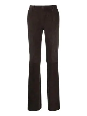 STOULS Flared Suede Trousers