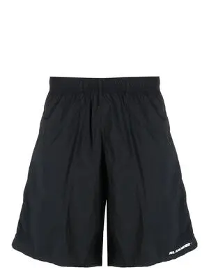 JIL SANDER Embroidered-logo Swim Shorts - Black