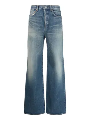 Saint Laurent High-waisted Bootcut Jeans - Blue