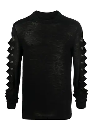 Rick Owens Cut-out Detail Jumper - Black