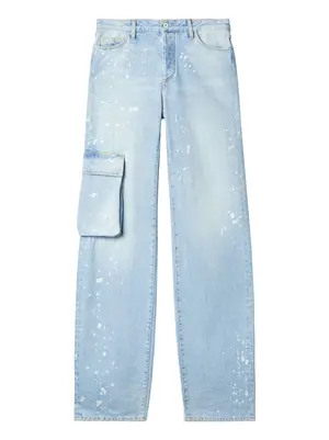Off-White Toybox Wide-leg Jeans - Blue