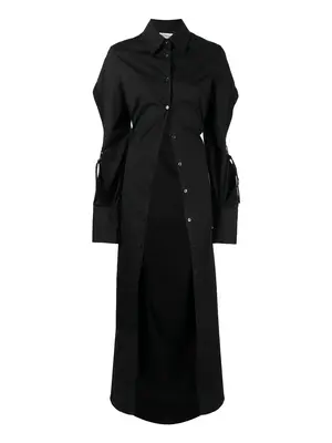 Monse Long Cotton Shirt - Black
