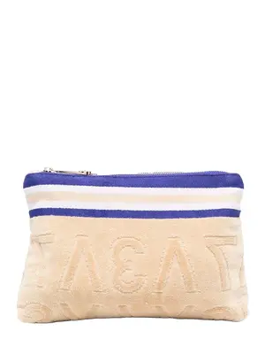 V°73 Logo-print Wash Bag - Neutrals