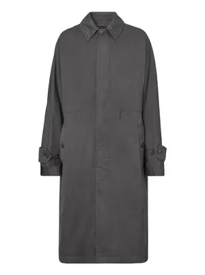 Burberry Cotton Twill Car Coat - Grey