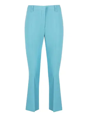Etro Cropped Tailored Trousers - Blue