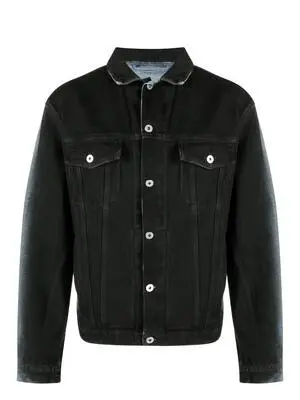 Heron Preston Gradient-effect Denim Jacket - Black