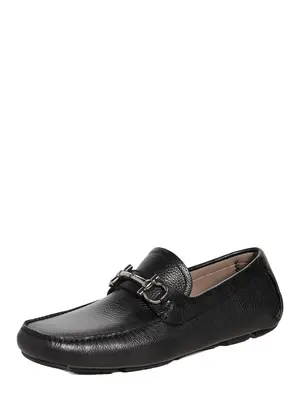 FERRAGAMO Parigi Driver Loafers - Black