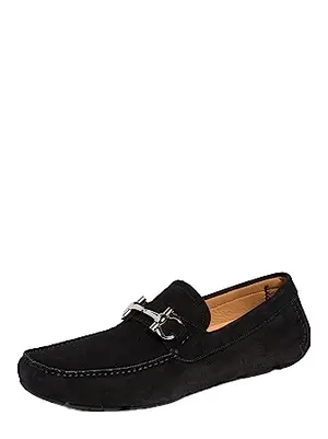 FERRAGAMO Parigi Driver Loafers Nero