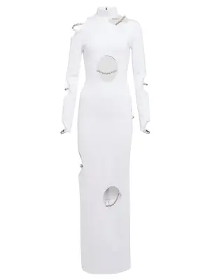 CHRISTOPHER KANE Embellished Maxi Dress - White