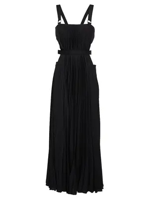 CHRISTOPHER KANE Pleated Midi Dress - Black