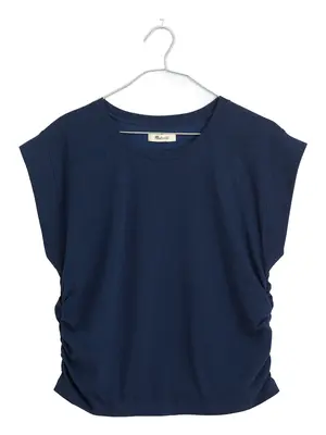 Madewell Side-cinch Muscle Tee - Dark Nightfall