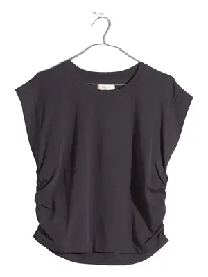 Madewell Side-cinch Muscle Tee - True Black
