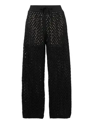 Brunello Cucinelli Sequin-embellished Straight-leg Pants - Black