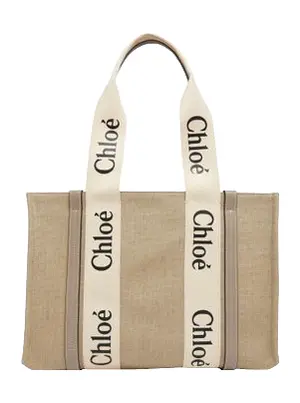 Chloé Woody Tote Bag Grey