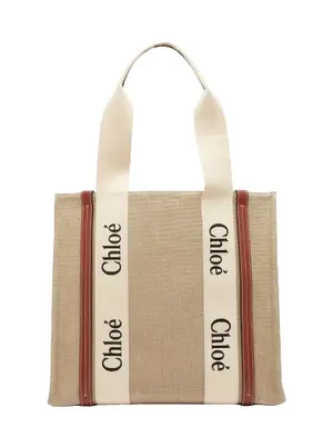 Chloé Woody Tote Bag Sepia_brown