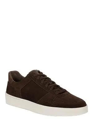 Vince Peyton Lace Up Sneakers Dark Brown Suede