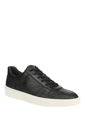 Vince Peyton Lace Up Sneakers Pebbled Black
